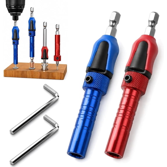 3-in-1 Magnetic Socket Bit Set with Adjustable Collar, Magnetic ...