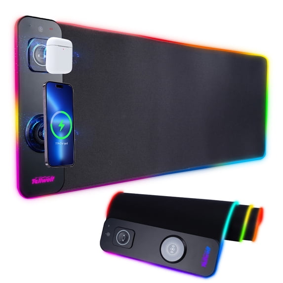 3-in-1 Magnetic Wireless Charger Mouse Pad Oversized Office Desk Pad ...