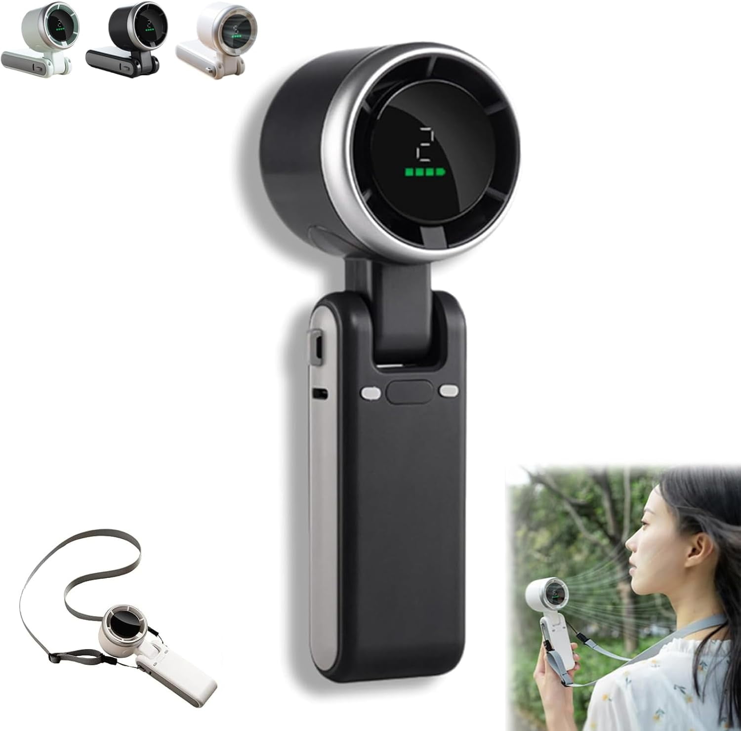 3-in-1 Mini Turbo Fan, 2024 New Portable Handheld Turbo Fan ...