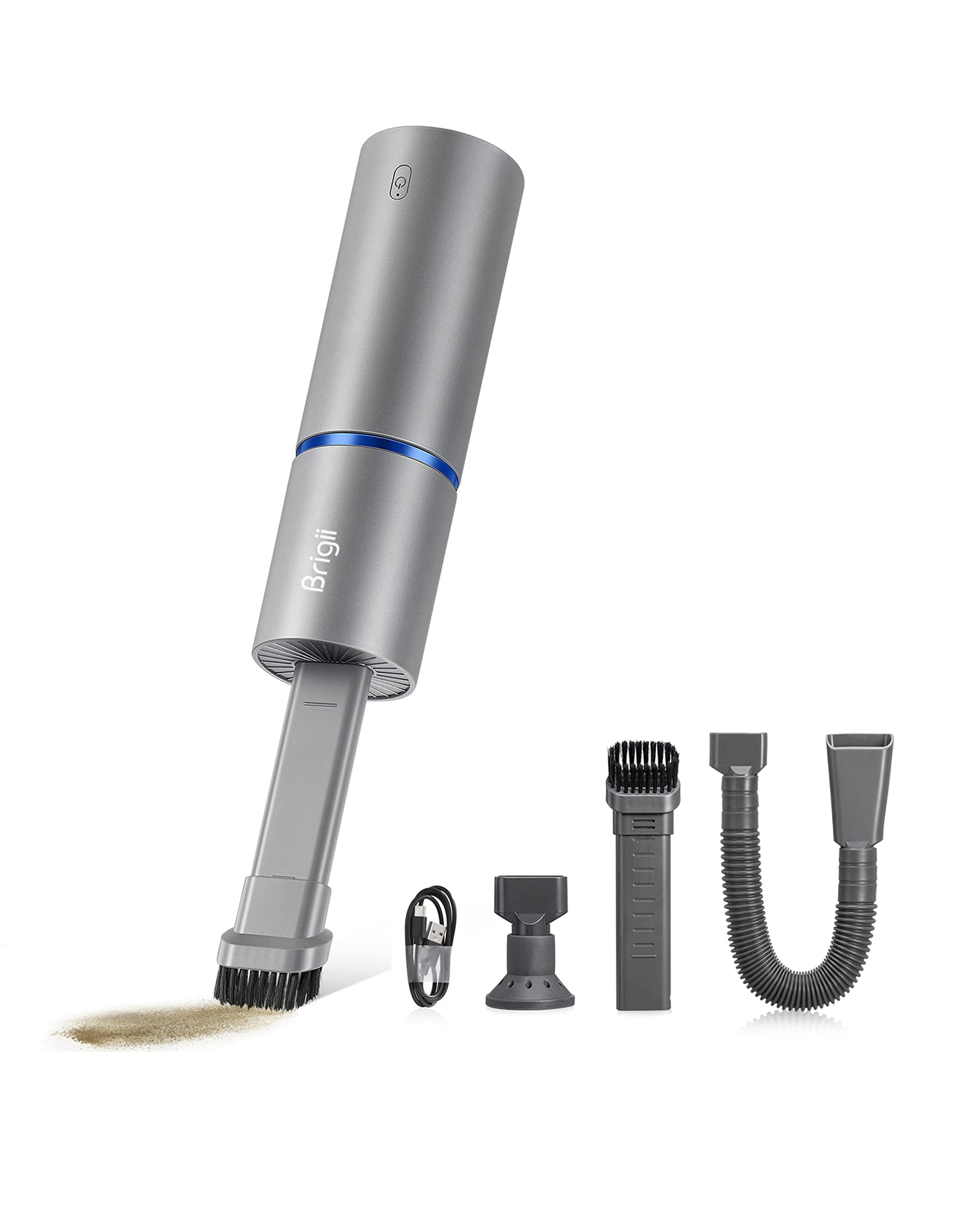 3-in-1 Mini Vacuum, Air Duster, and Hand Pump, Cordless Handheld Vacuum ...
