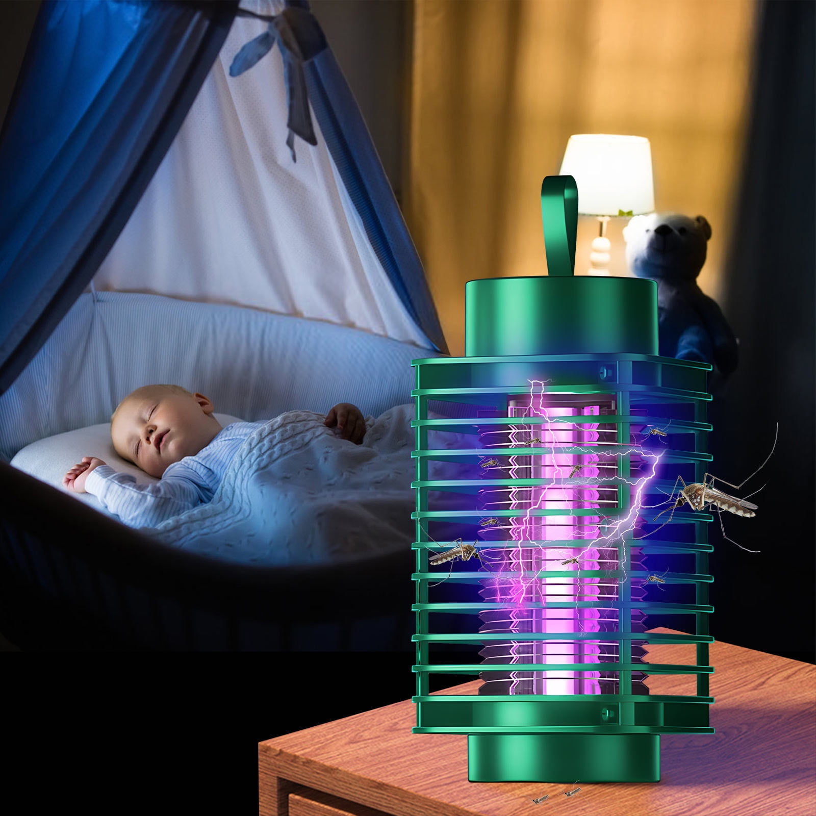 3-in-1 Mosquito Killer, USB High Power Light for Indoor Outdoor, Gnat ...