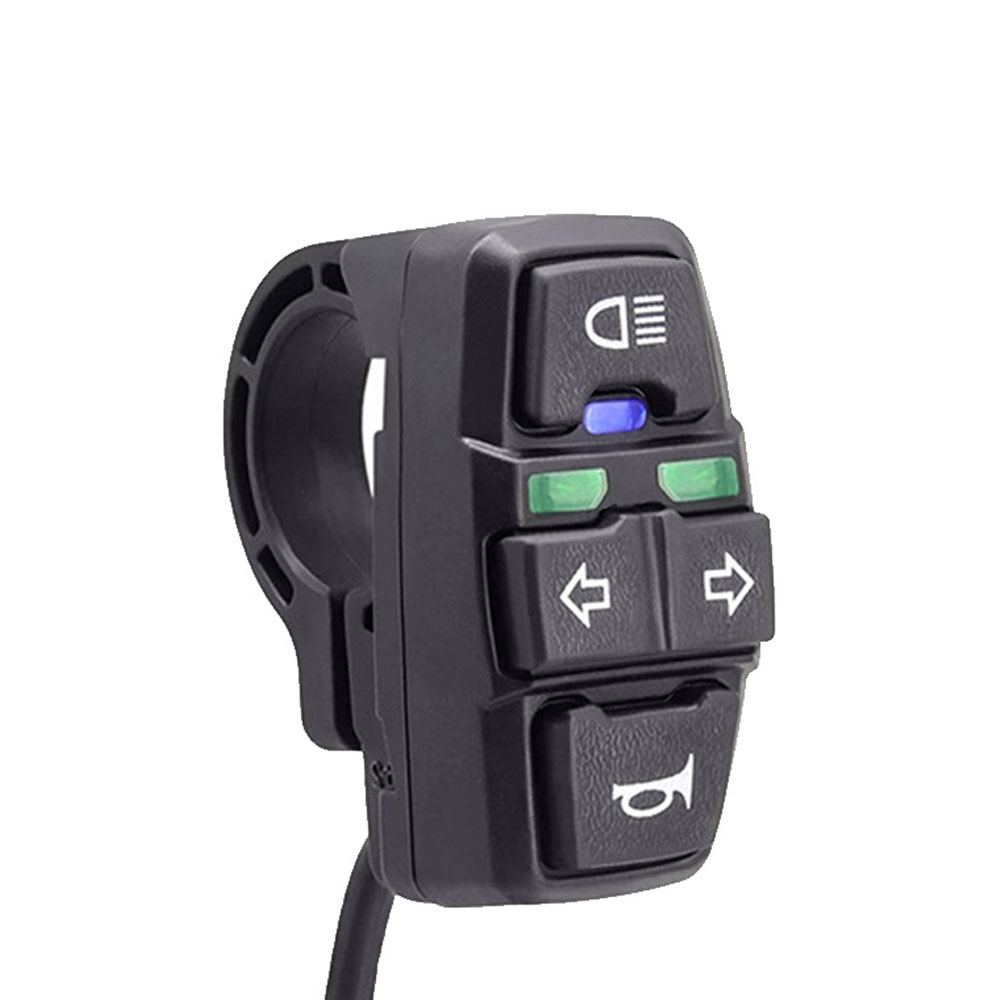 3 in 1 Motorcycle Head Light Horn Turn Light Switch 12V 24V 36V 48V Waterproof for Ebike Scooter ...