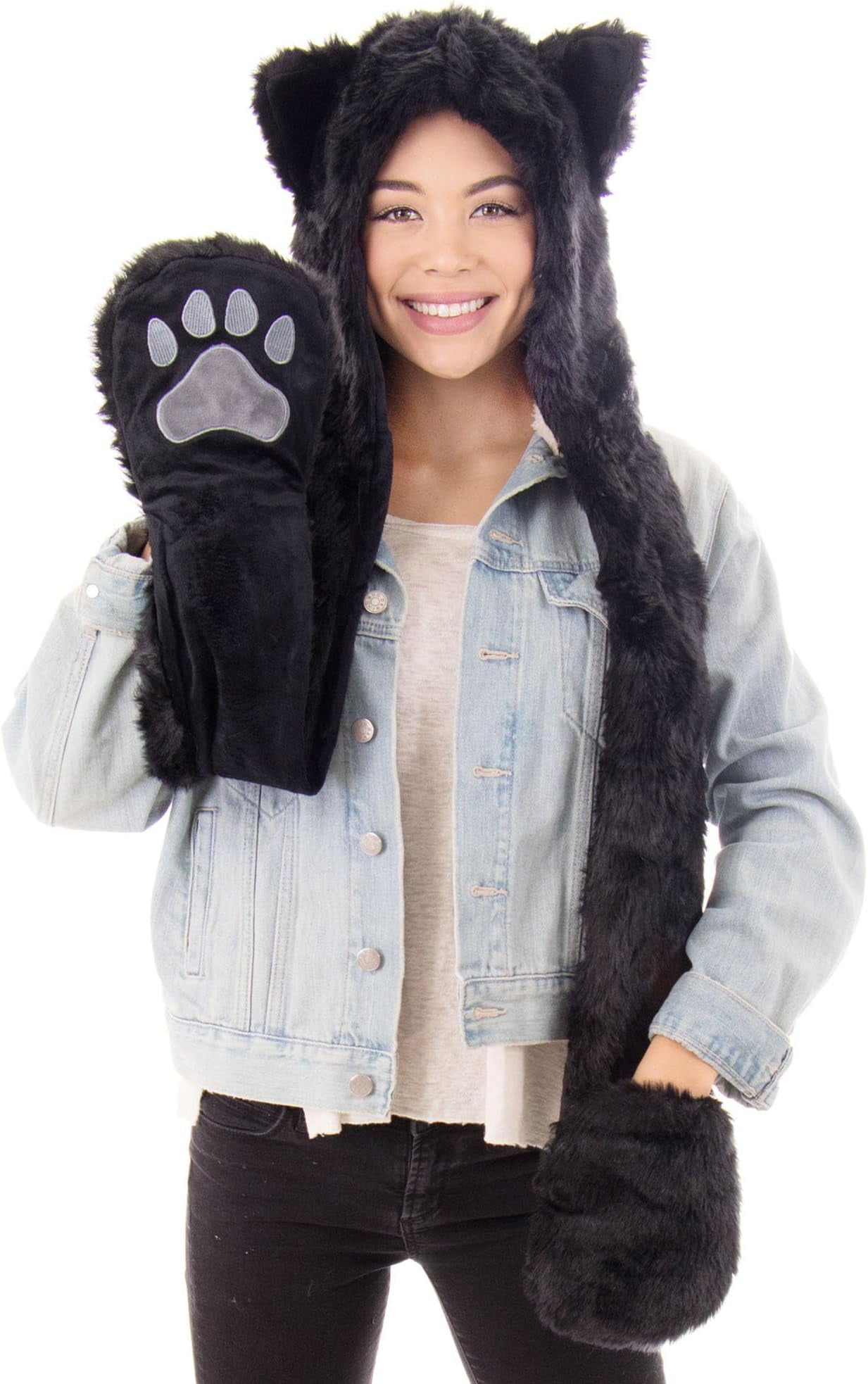 3-in-1 Multi-Functional Hat, Scarf, & Mitten Combo - Walmart.com