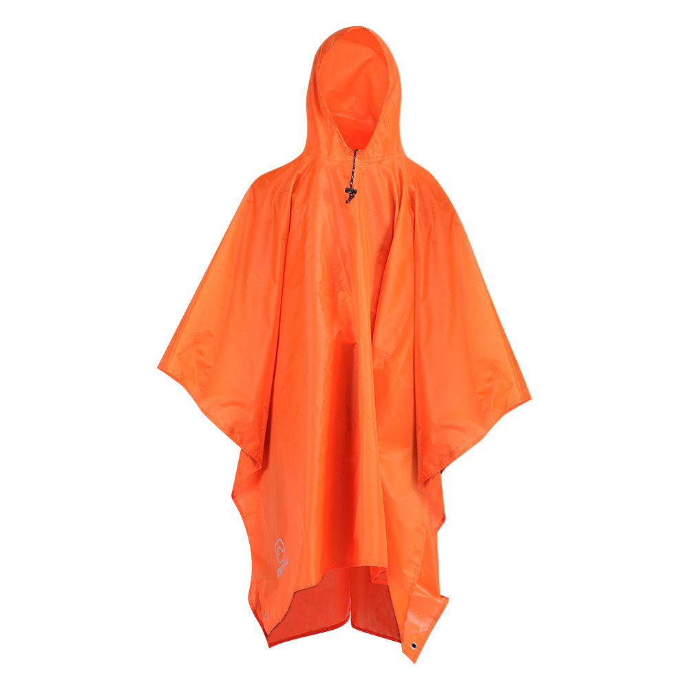 3-in-1 Multi-functional Orange Climbing Cycling Raincoat, Converts to ...