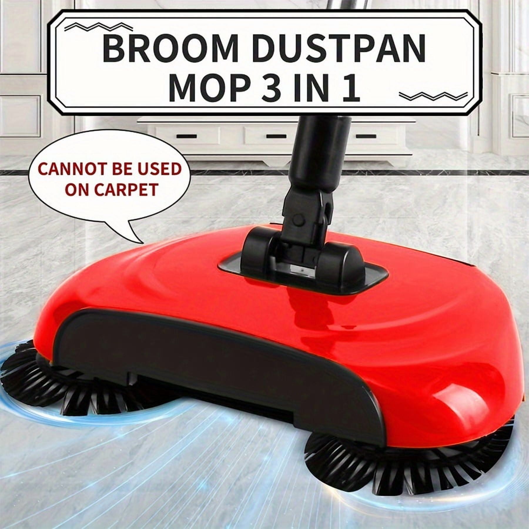3-in-1 Multifunctional Floor Cleaner - Push Sweeper, Vacuum & Mop Combo ...
