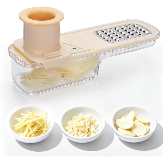 3-in-1 Multifunctional Garlic Slicer Super Thin, Food-Grade Stainless ...