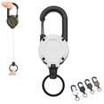 3-in-1 Multifunctional Retractable Pull Reel Carabiner Keychain – Mini ...