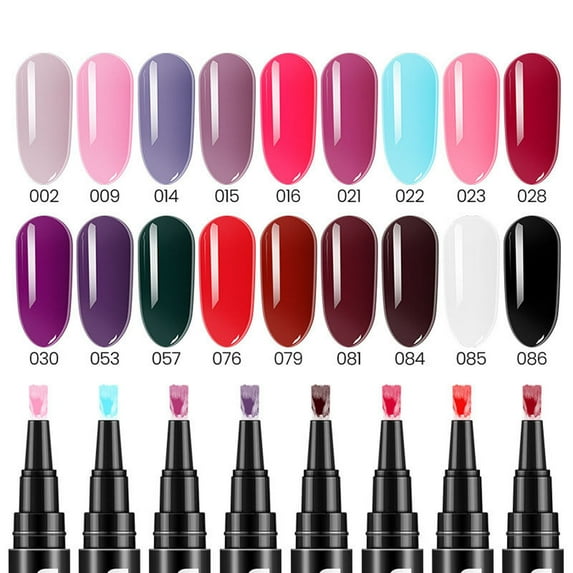 3 in 1 Nail Gel Pen, 5ml Quick Drying All in One Base Color and Top ...