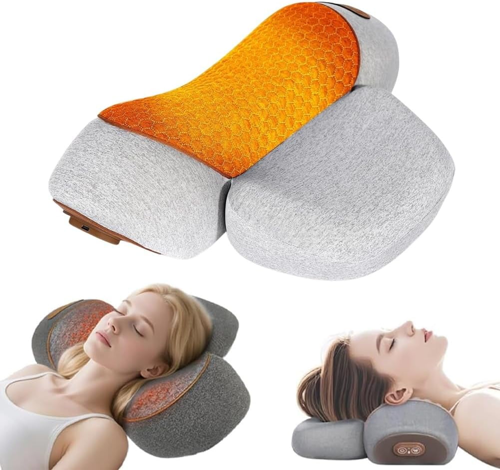 3-in-1 Neck Massager Pillow, 2026 New Neck Massager with Heating ...