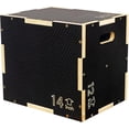 3 in 1 Non-Slip Wooden Plyo Box Jump Exercise Platform, Plyometric ...