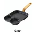 3-in-1 Non-Stick Frying Pan Split Skillet for Breakfast Cooking, Multi ...