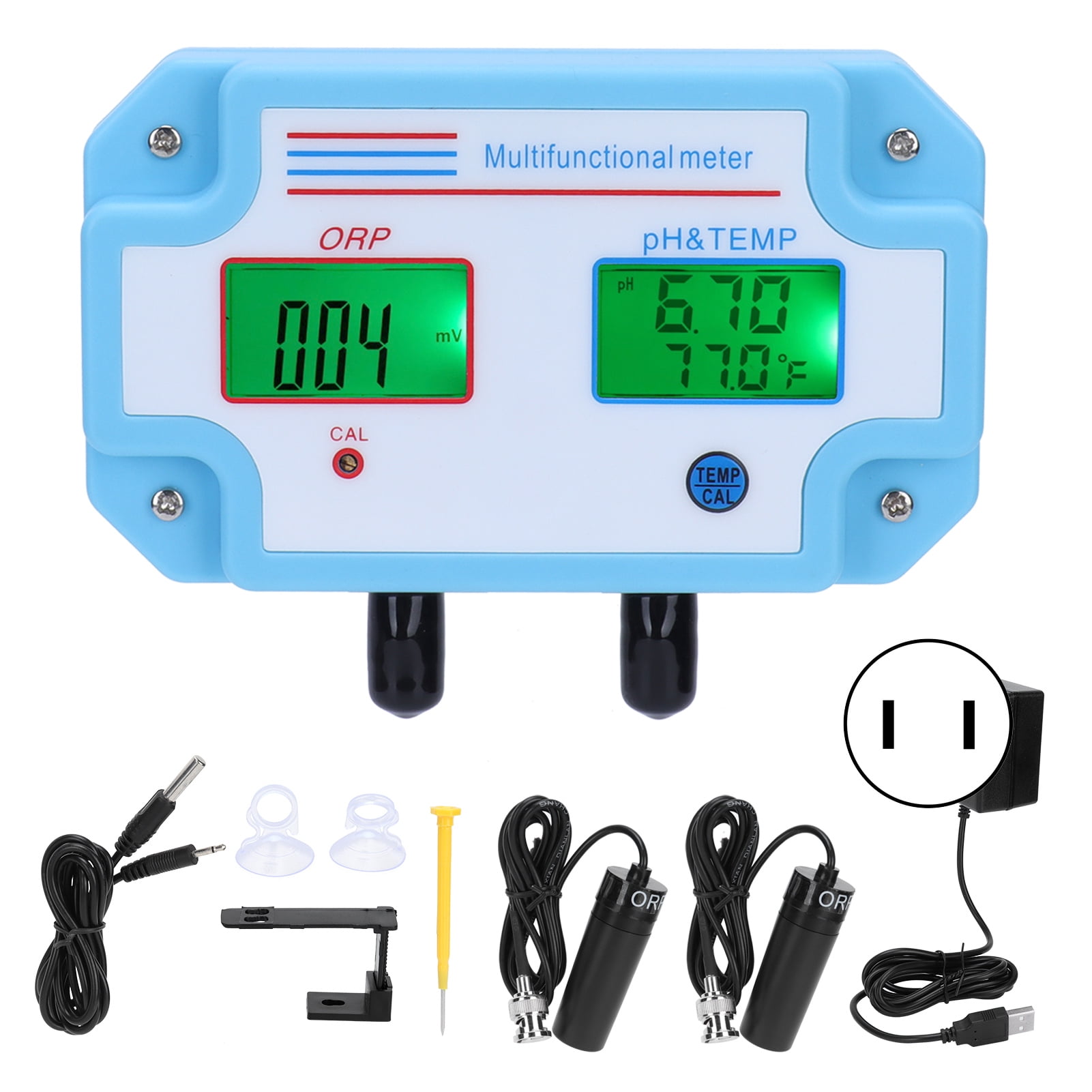 3-in-1 ORP/PH/Temperature Water Quality Monitor - Multifunction Water ...