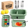 3-in-1 Paint Brush Cleaner, Washer, Holder & - Artist Basin with Lid ...