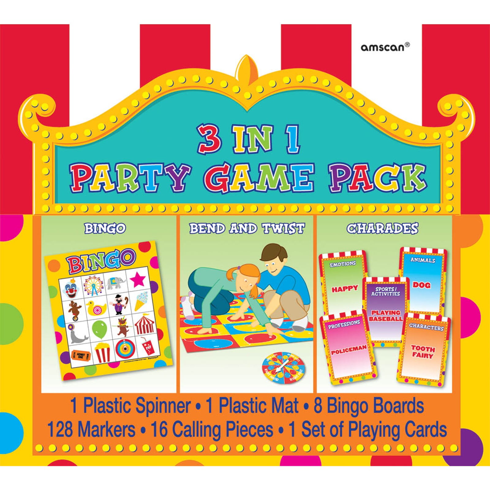 3 in 1 Party Game Pack - Walmart.com