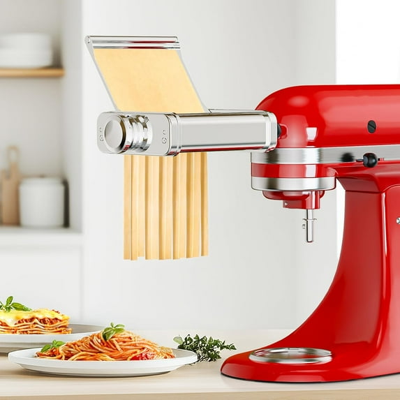 3 in 1 Pasta Attachment for Stand Mixer - Professional Stainless Steel ...