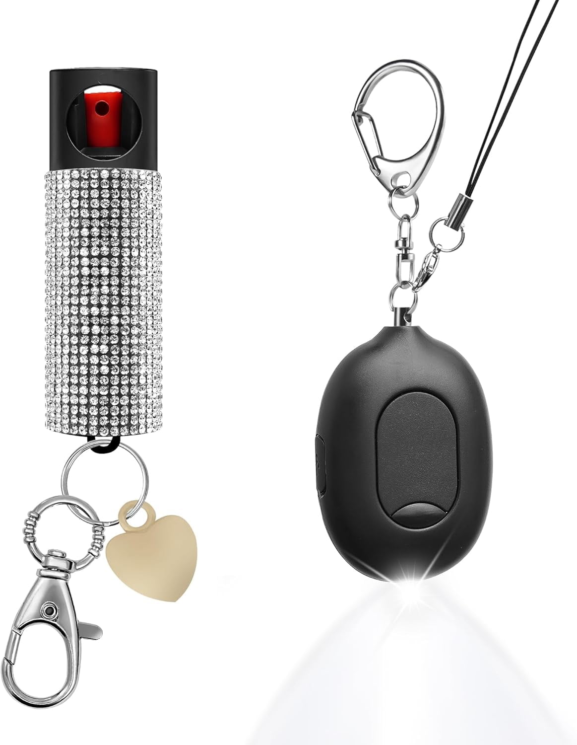 3-in-1 Personal Safety Alarm & Door Handle Alarm & Pepper Spray Combo ...