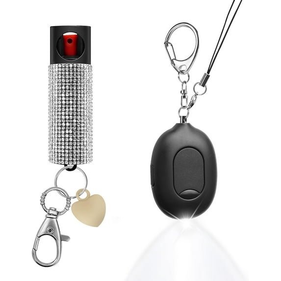 3-in-1 Personal Safety Alarm & Door Handle Alarm & Pepper Spray Combo ...