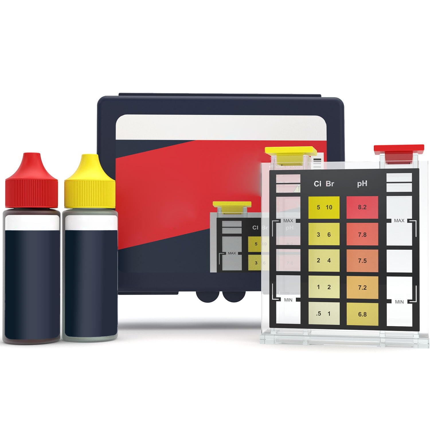 3-in-1 Pool and Spa Water Test Kit, Chemical Testing for pH Chlorine ...