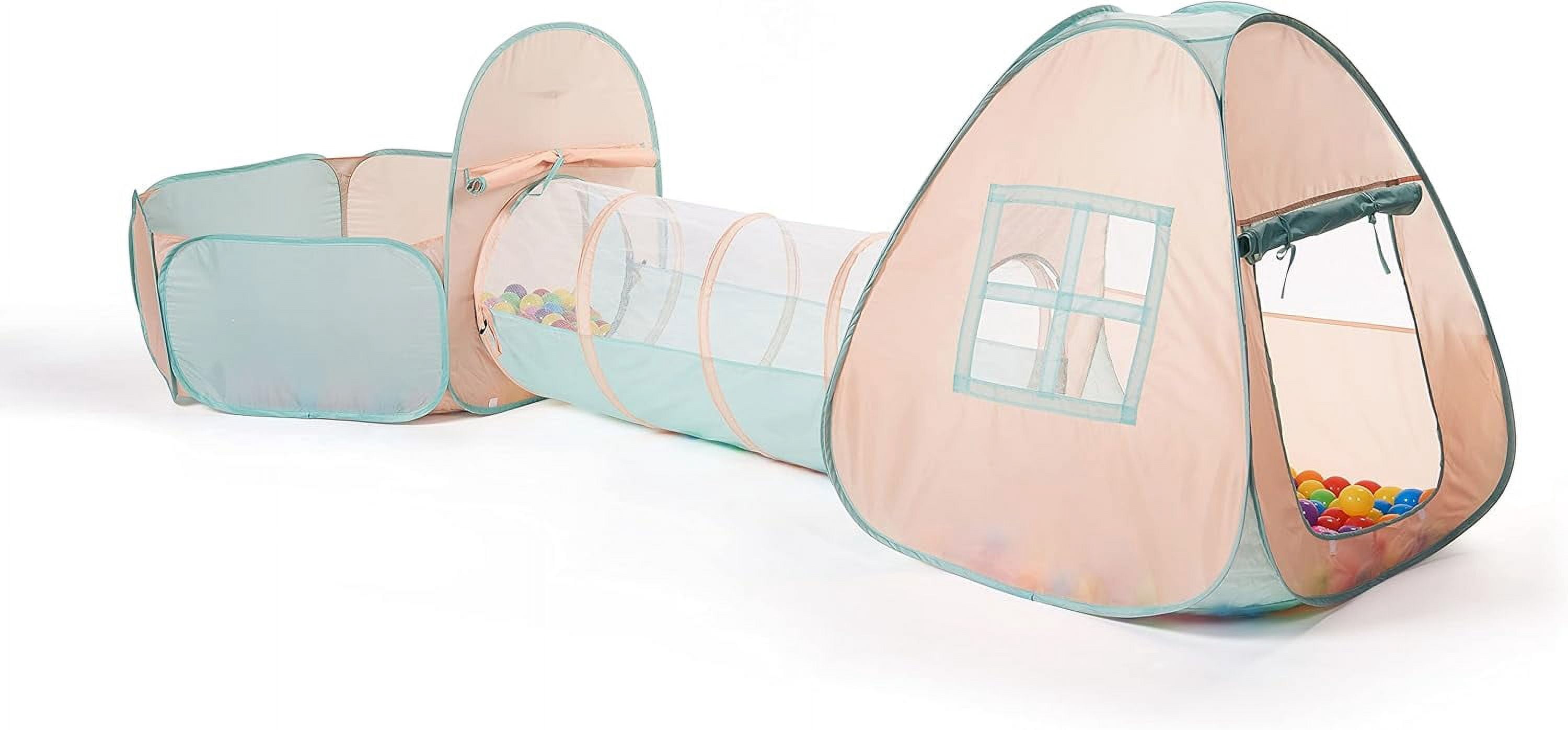 3-in-1 Pop-Up Play Stand with Tunnel and Ball Pit for Kids, Boys, Girls ...