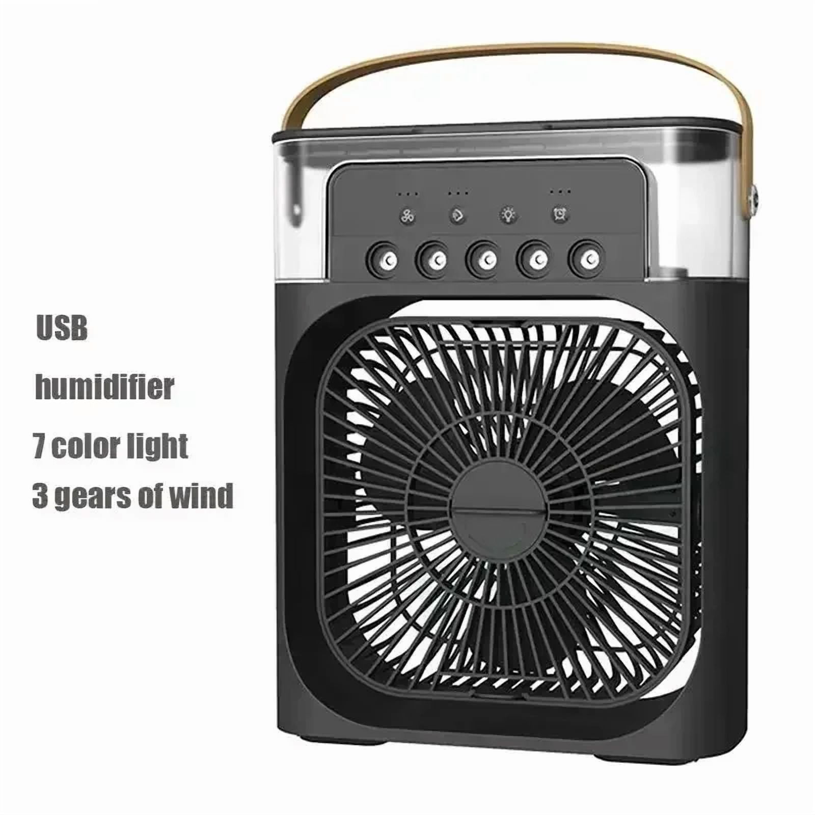 3-in-1 Portable Air Cooler Fan with Humidifier and LED Night Light for ...