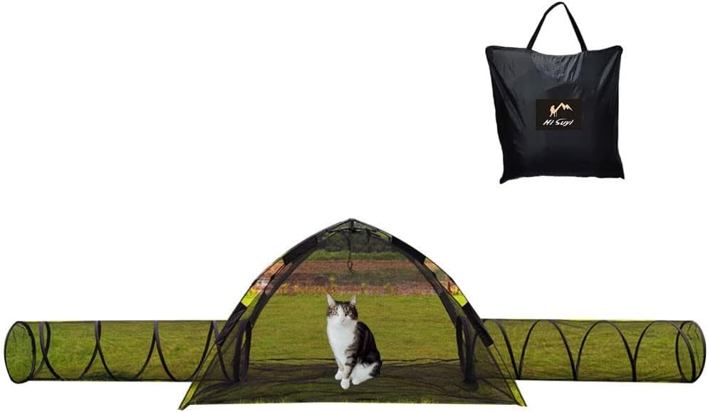 3 in 1 Portable Cat Playpen Outdoor Enclosures - Pop-up Visual Net Pet ...