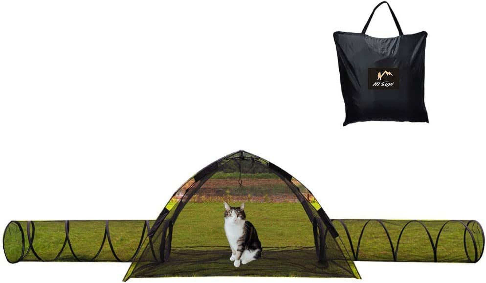 3 in 1 Portable Cat Playpen Outdoor Enclosures-Pop-uped Visual Net Pet ...