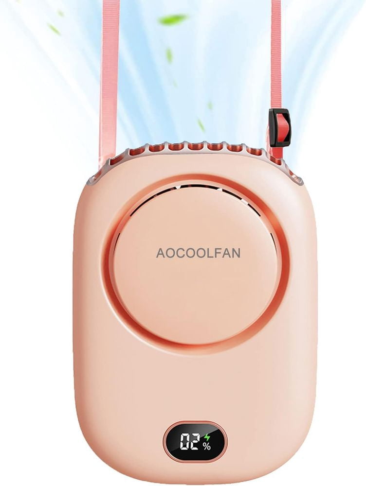 3-in-1 Portable Neck & Handheld Fan, 12H Rechargeable Mini Desk Fan ...
