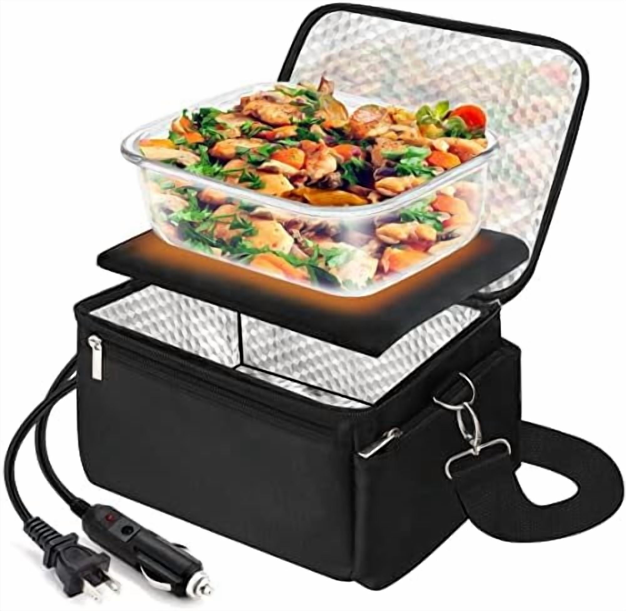 3-in-1 Portable Oven, 12V/24V Car Dual Use, Heated Lunch Box, Food ...