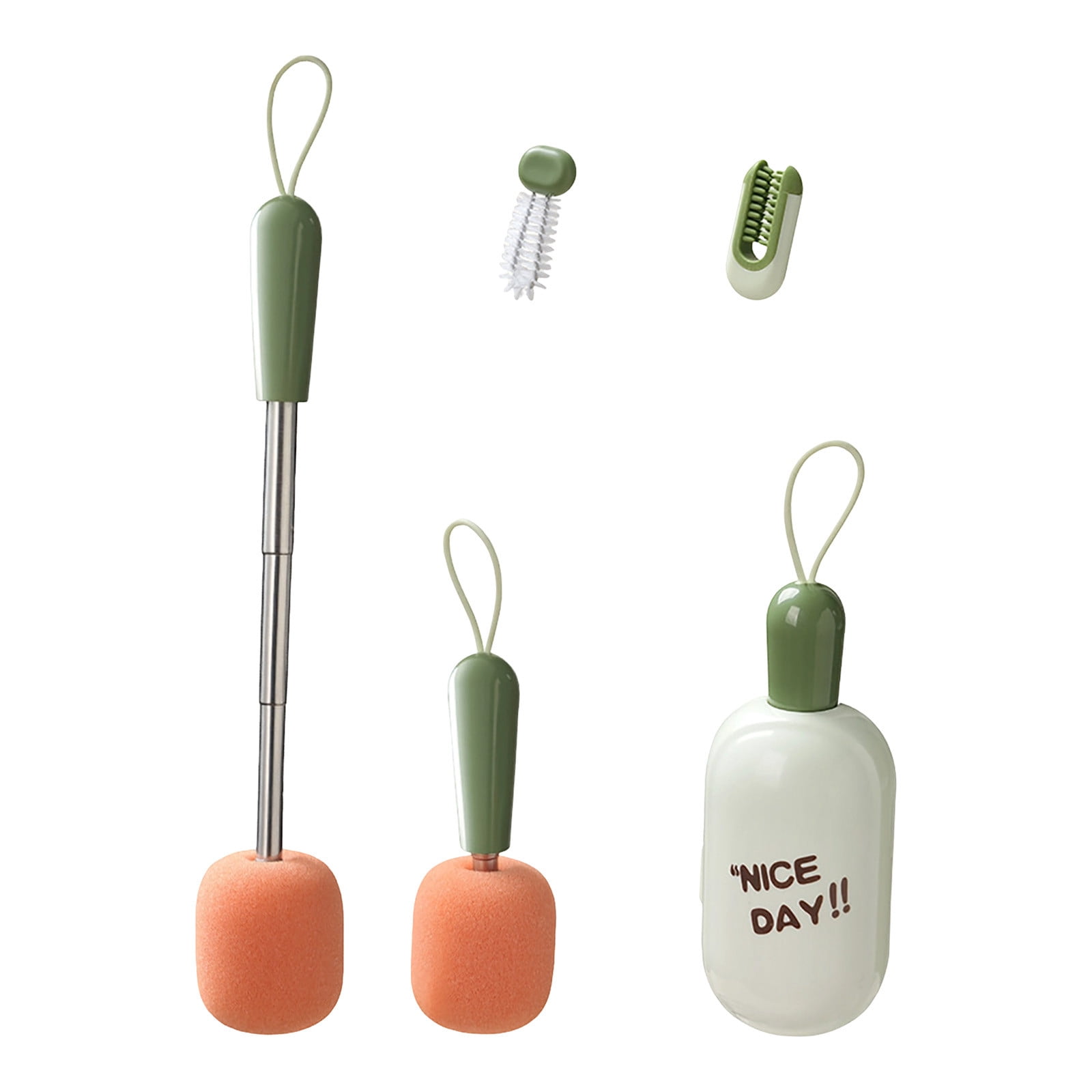 3-in-1 Portable Telescopic Cup Brush Set - Long Handle Cleaner for ...