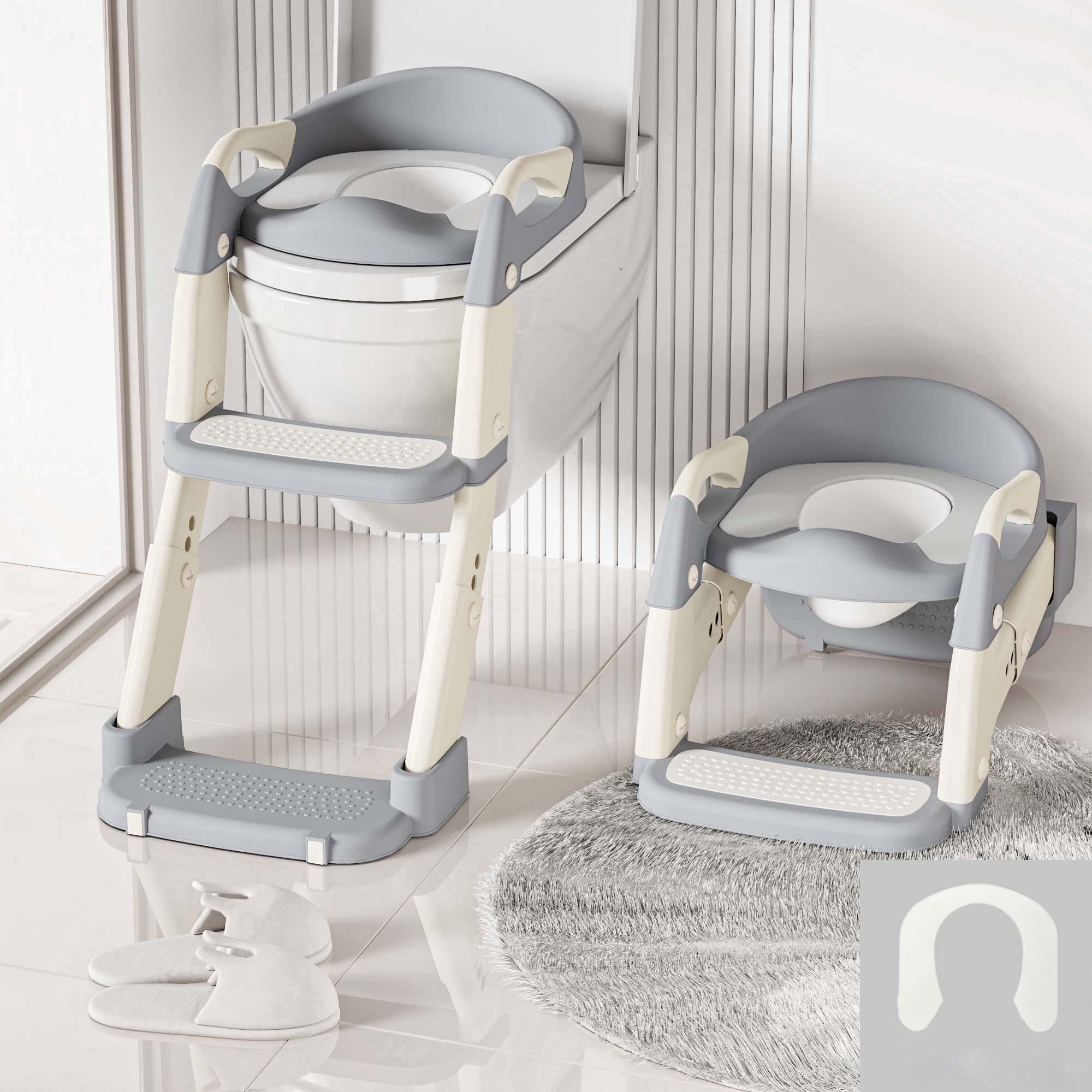 3-in-1 Potty Training Seat & Training Toilet & Potty Chair, Height ...