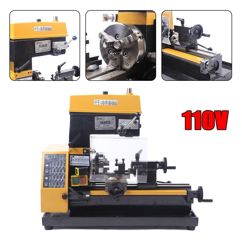 3-in-1 Precision Mill/Drill Micro Mill and Drilling Lathe Machine 180W ...