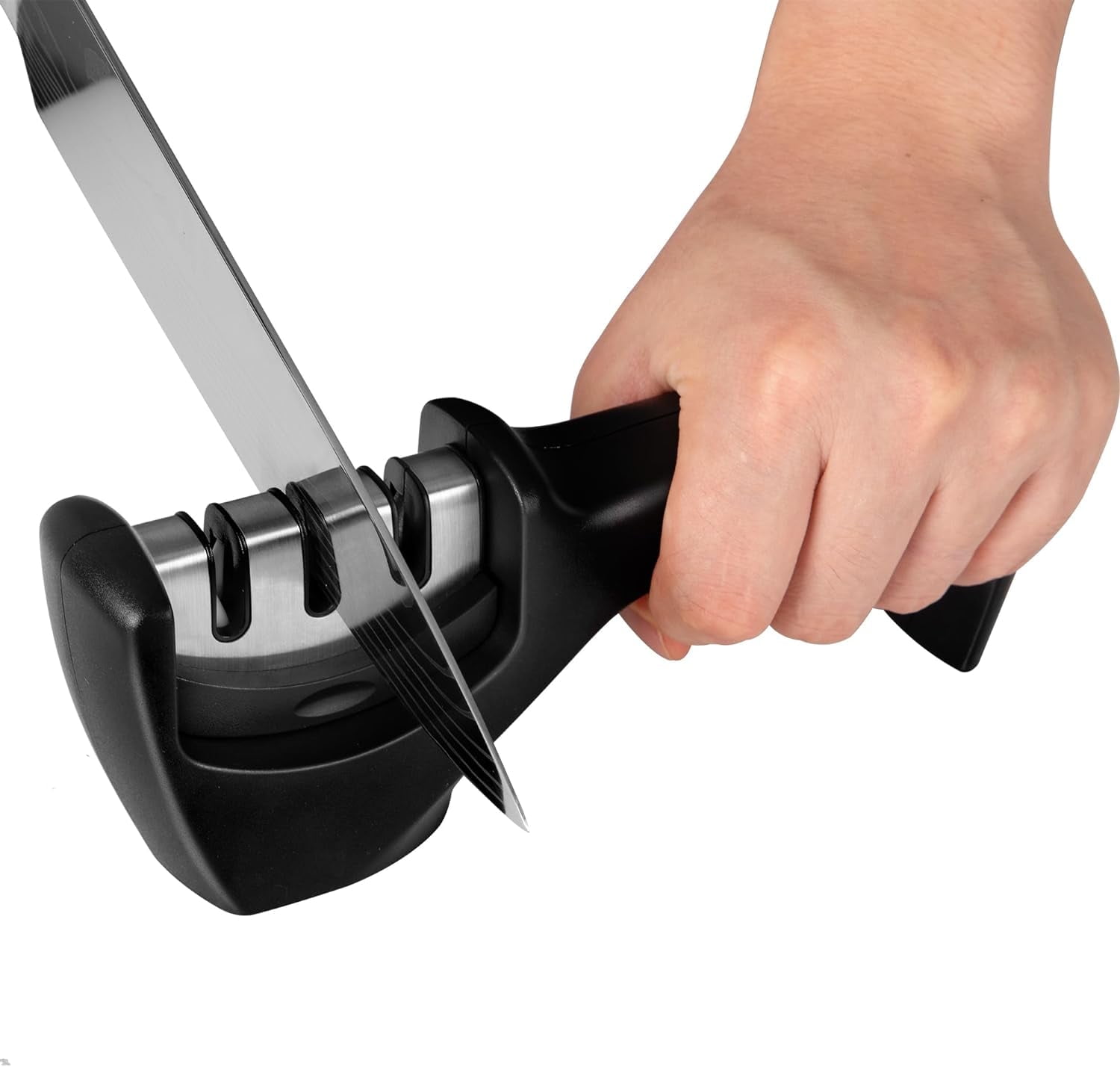 3-in-1 Professional Knife Sharpener, Non-Slip Knife Sharpeners, Knife ...