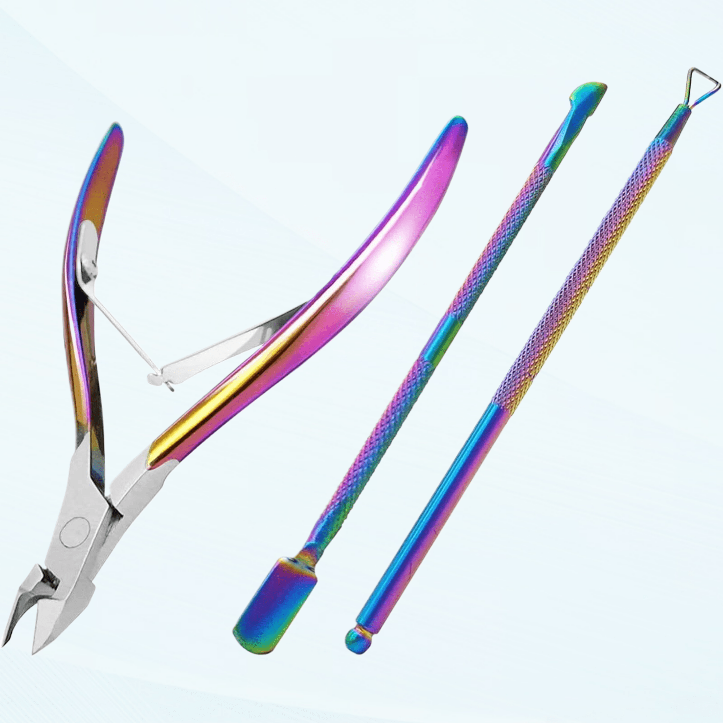 3 in 1 Professional Nippers and Manicure Tools Set, Nail Remover Cutter ...