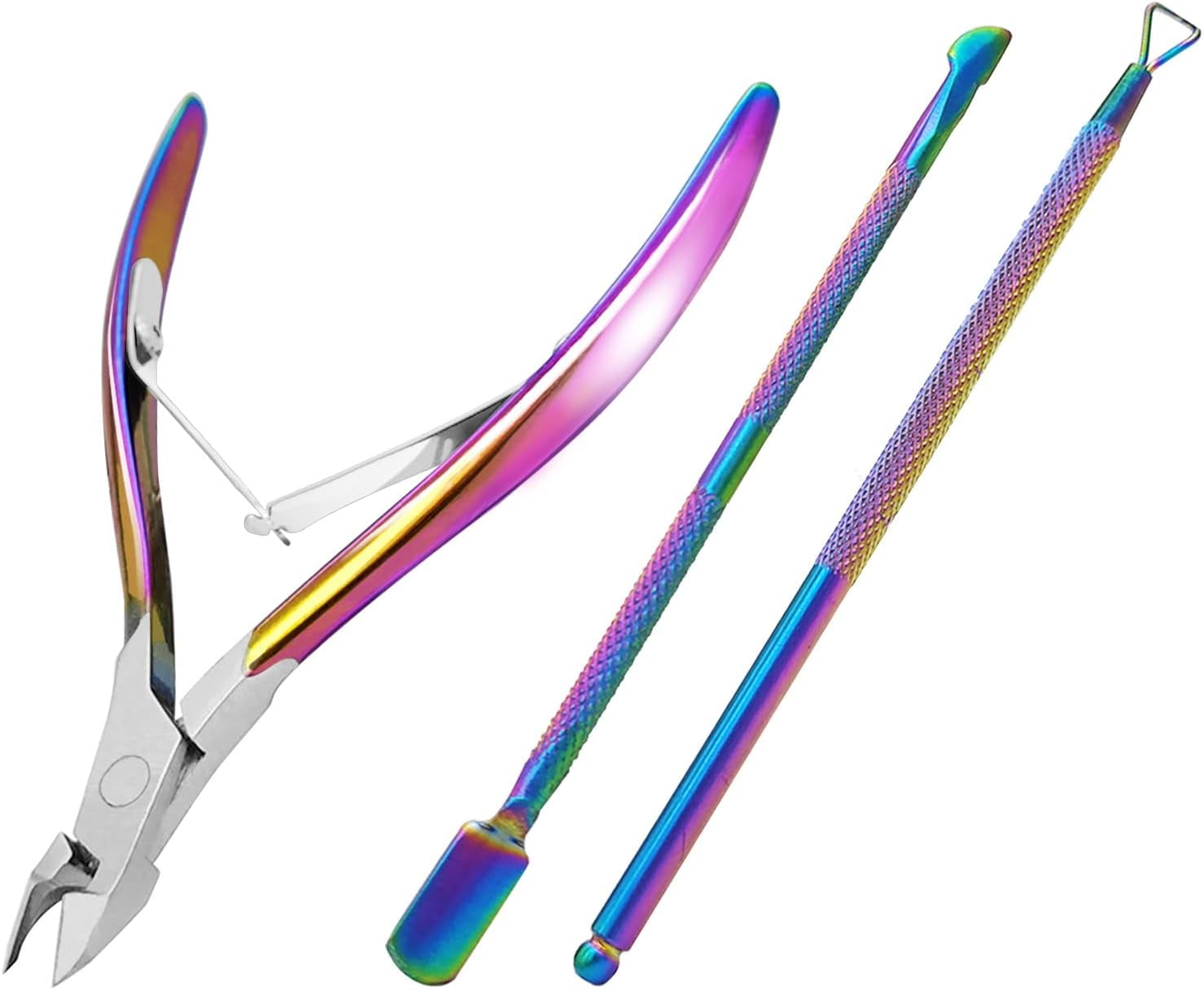 3 in 1 Professional Nippers and Manicure Tools Set, Nail Remover Cutter ...