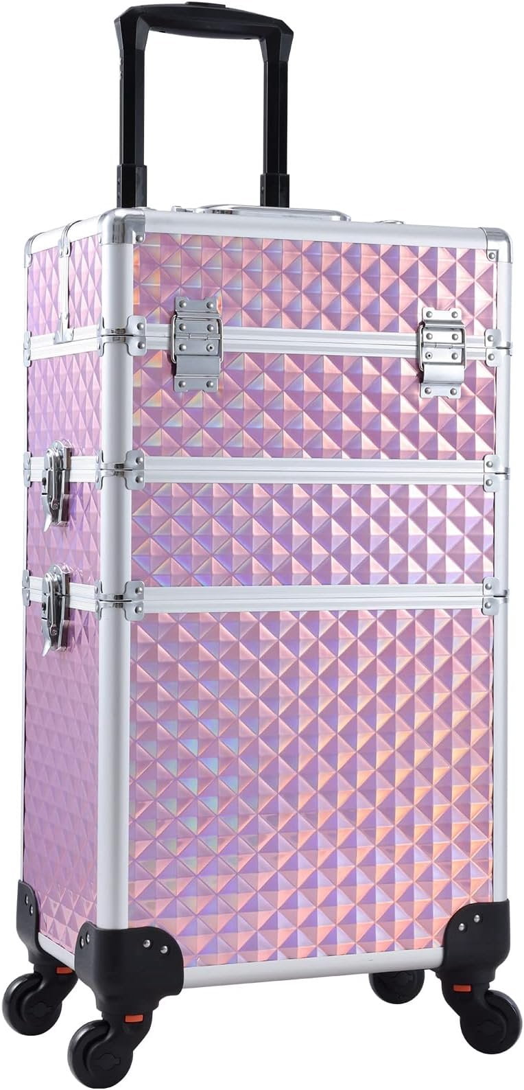 3 in 1 Professional Rolling Makeup Case Trolley Case with 360? Rotation ...