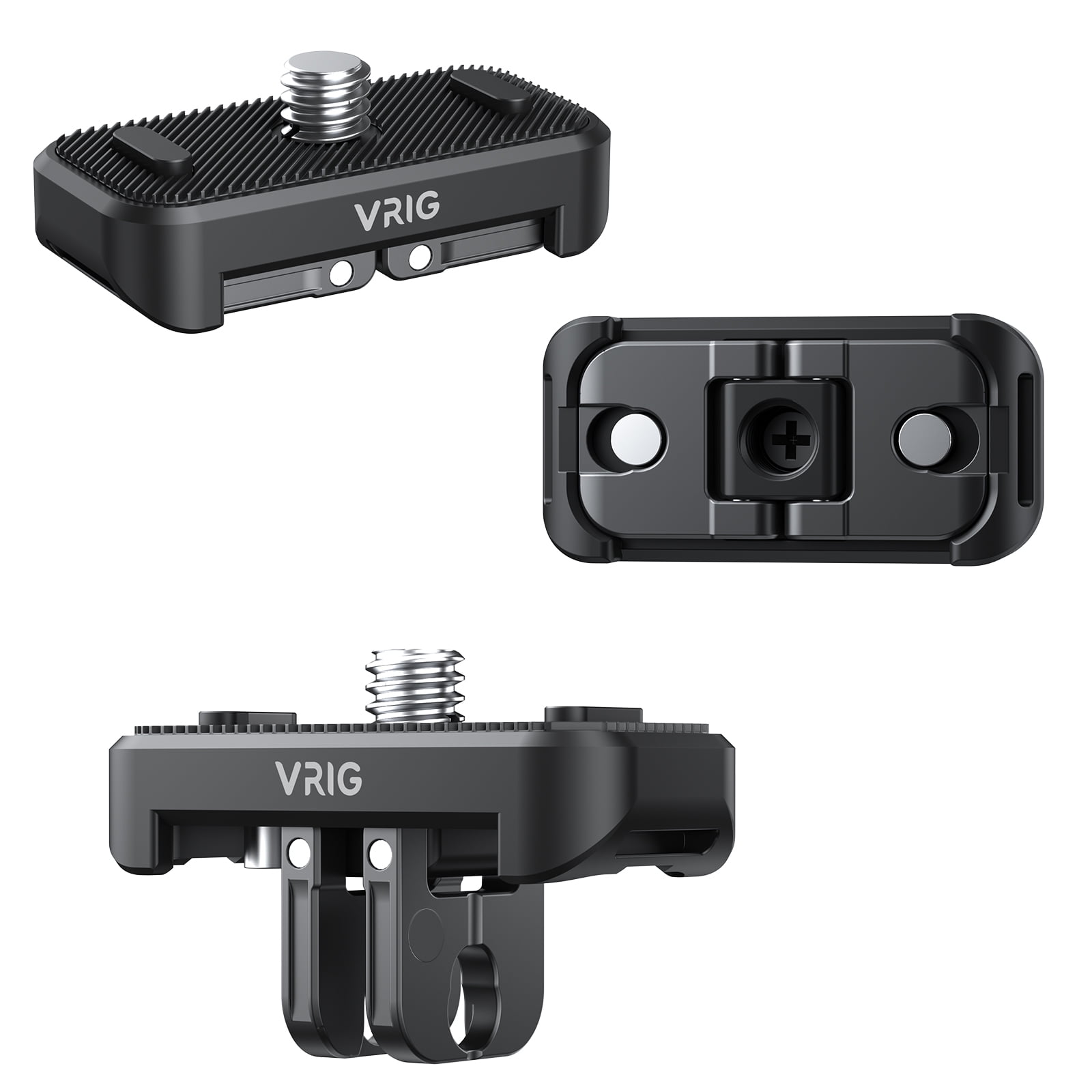 3-in-1 Quick Release Adapter for Insta360 X4 with DJI-AC and 1/4" Screw ...