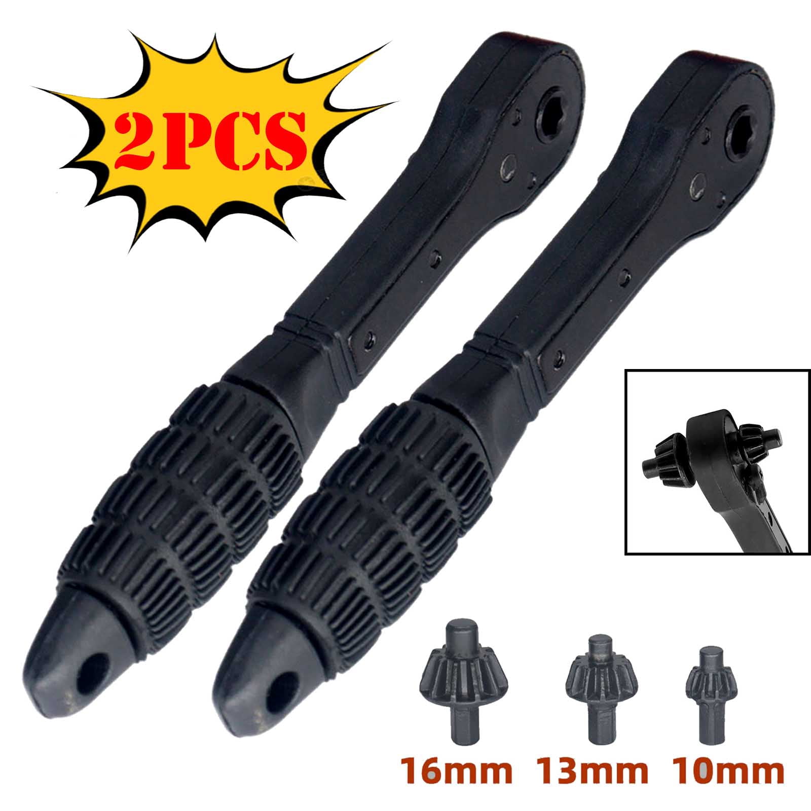 3-in-1 Ratchet Drill Chuck Key Wrench, Universal Chuck Key Replacement ...