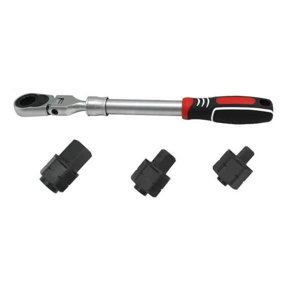 3 in 1 Ratcheting Wrench with 180° Swivels Head and Extendable Steel ...