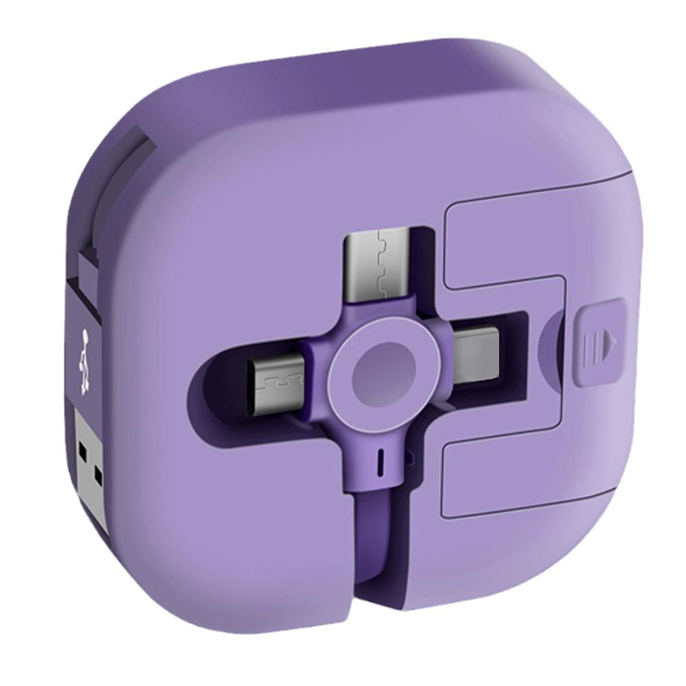 3 in 1 Retractable USB Charger Data Cable W/Phones Cable C Micro Stands ...