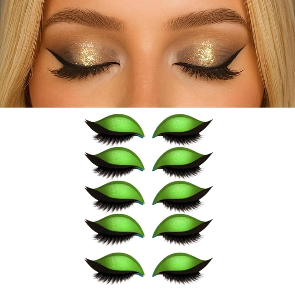 3-in-1 Reusable Eyeliner & Eyeshadow Sticker Patches with False Lashes ...