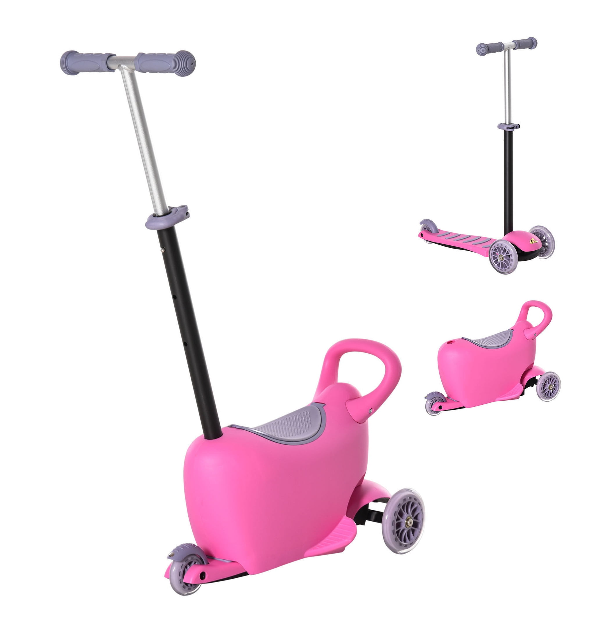 3-in-1 Ride On Push Car, Kids Scooter, Sliding Walker, Push Rider, with ...