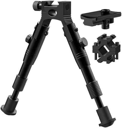 3-in-1 Rifle Bipod Picatinny Bipod with Swivel Stud Adapter & Barrel ...