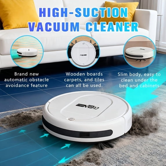 3-in-1 Robot Vacuum & Mop, 4000Pa Suction, 90Min Runtime, Quiet. For ...