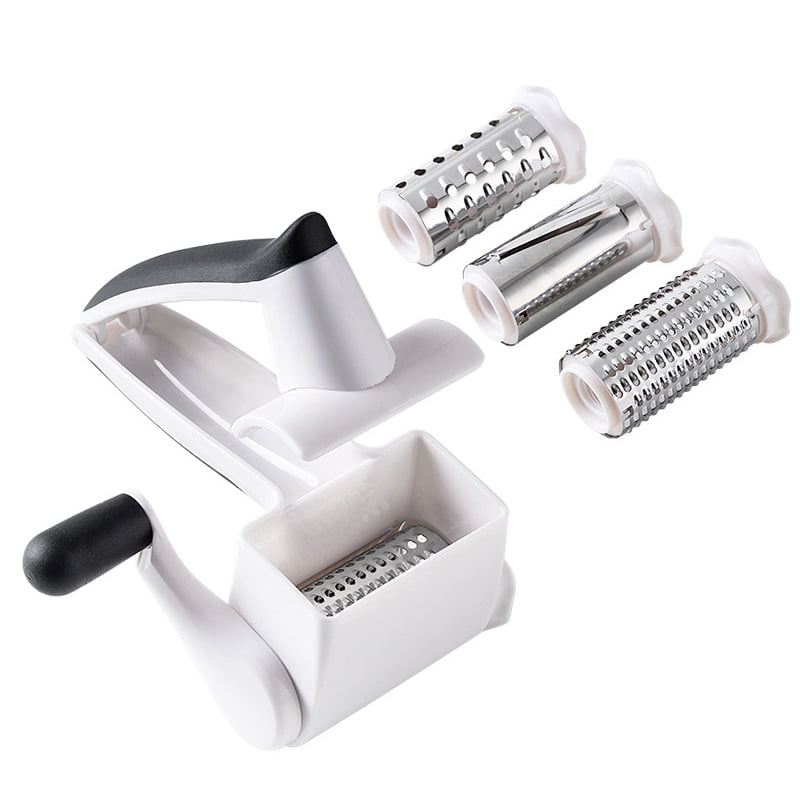 3-in-1 Rotary Cheese Grater Hand Crank,Handheld Parmesan Cheese ...