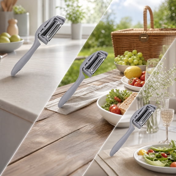 3-in-1 Rotating Vegetable Peeler with Stainless Steel Blades ...