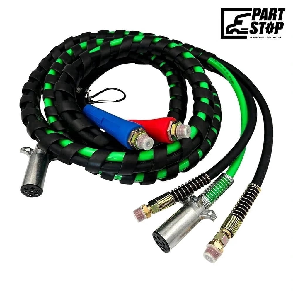 3‑in‑1 Rubber Air Hose & Electrical Cable Wrap – 12 ft Bundle (ABS ...