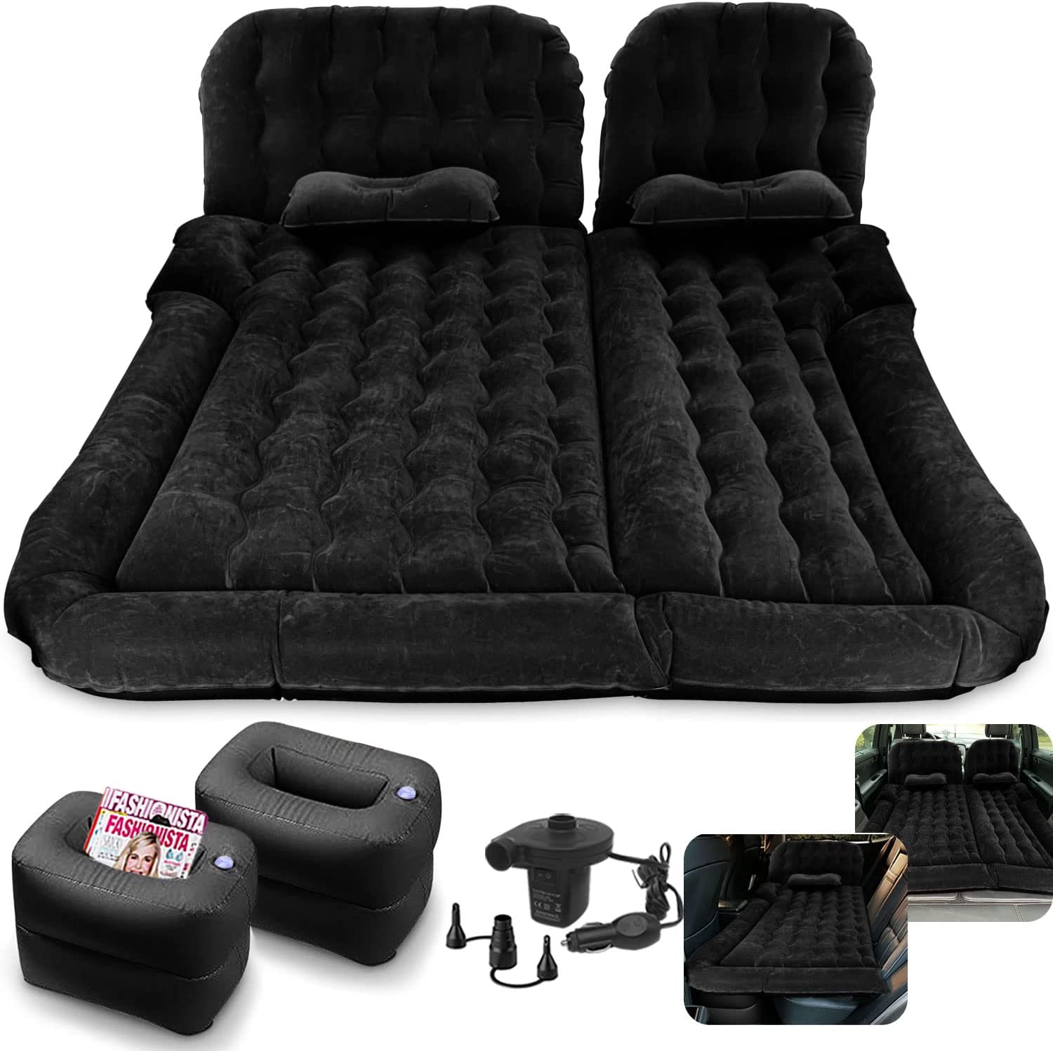 3 in 1 SUV Air Matterss | Car Mattress with Electric Air Pump-2 Support ...