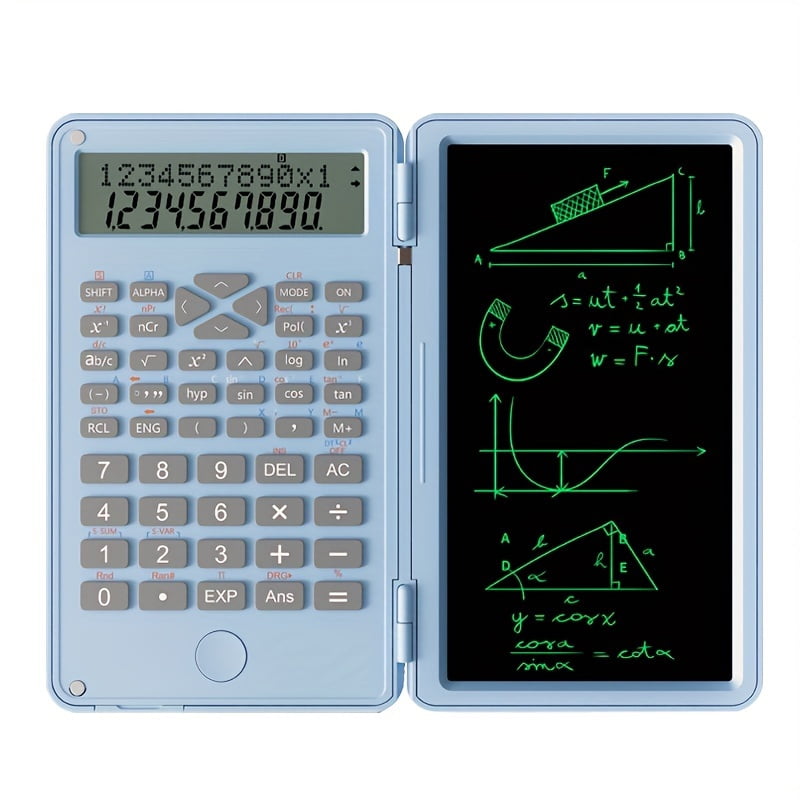 3-in-1 Scientific Calculator with LCD Writing Tablet, 6-inch Digital ...