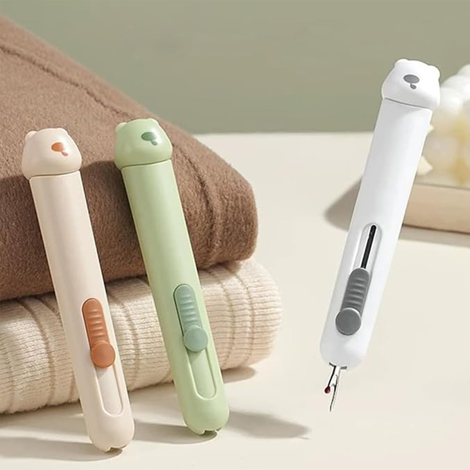 3-in-1 Sewing Needle Threader Tool with Built-in Needle Storage ...