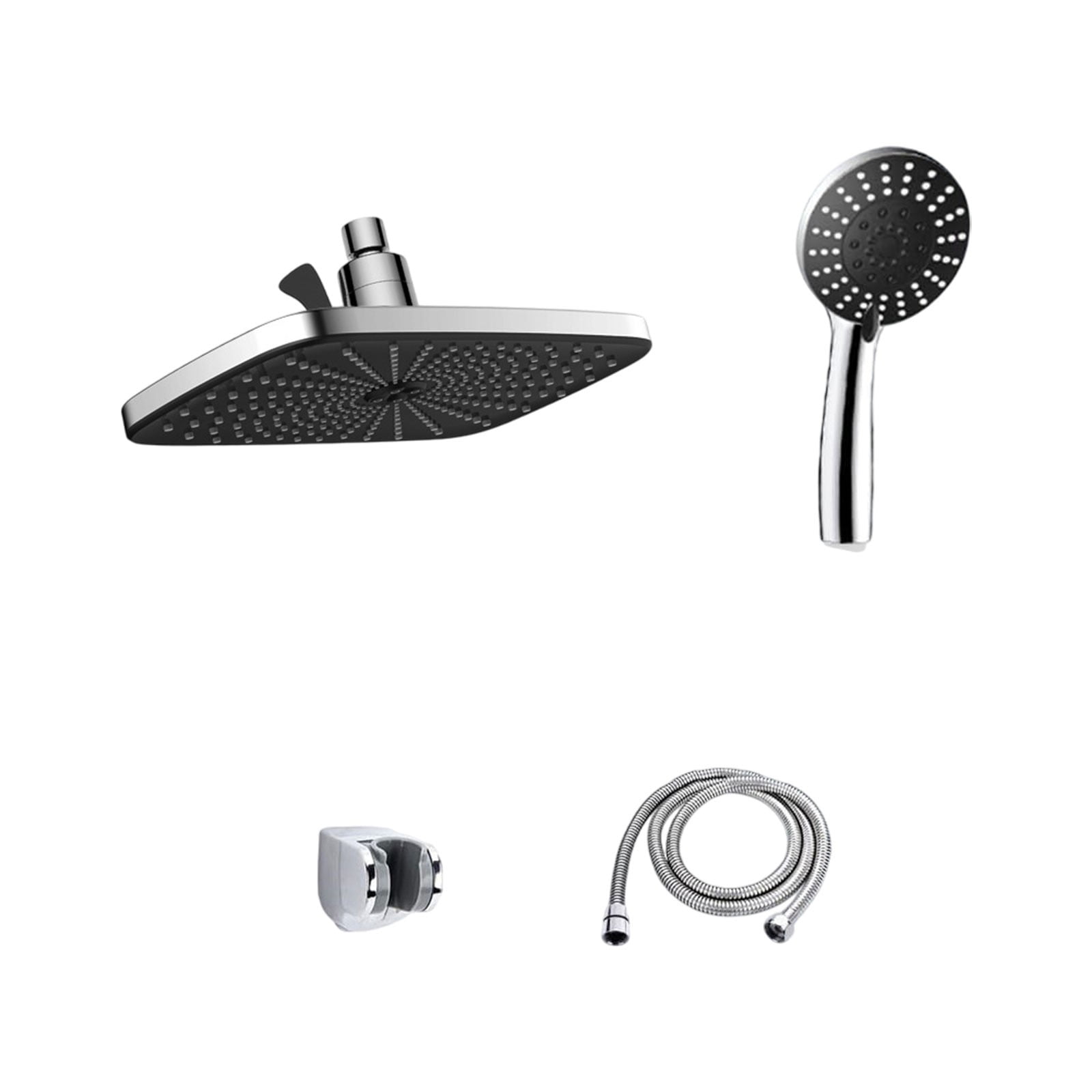 3-in-1 Shower Panel with Handheld 7-Function High Pressure Handheld ...